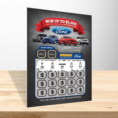 Custom Scratch Ticket Mailers